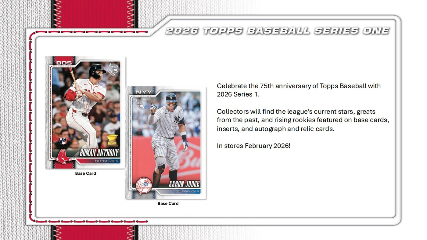 2026 Topps Baseball Series 1 Blaster Box – Impact Sports Cards
